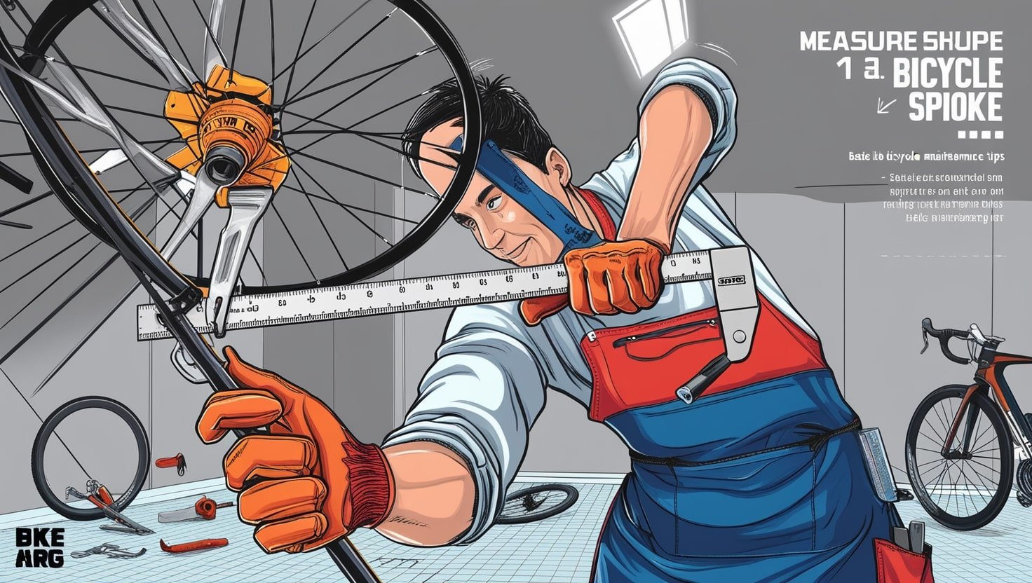 How to measure bicycle spoke length?